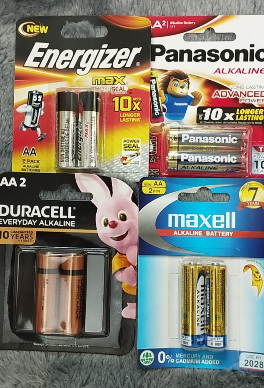 Pin Alkaline là gì ? Tìm hiểu về pin alkaline. Pin AA, Pin AAA, Pin D ...