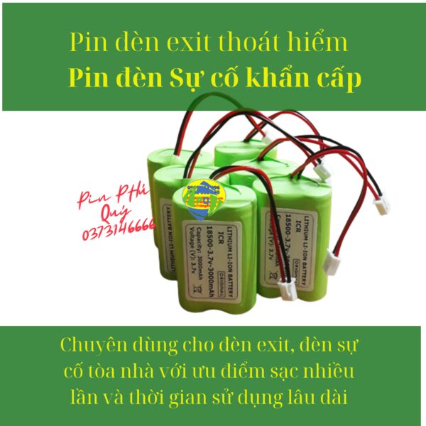 Pin đèn exit thoát hiểm là gì và các loại phổ biến hiện nay