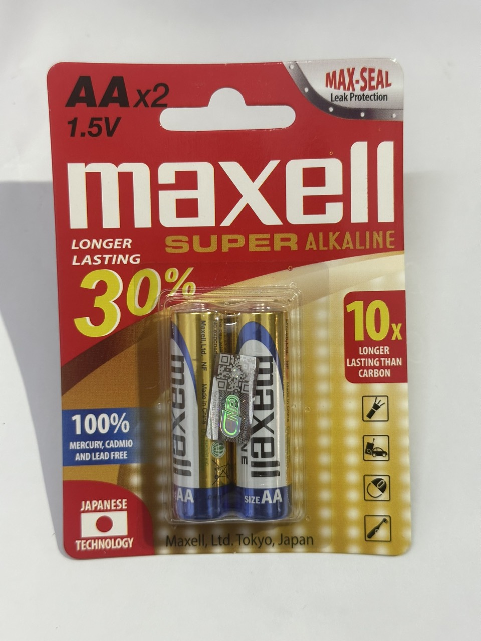 Pin tiểu aa maxell alkaline vỉ 2 chính hãng, giá rẻ